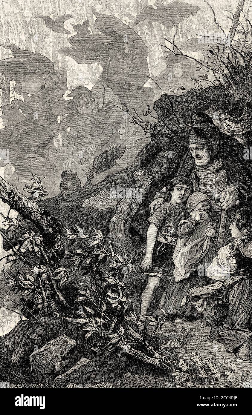 Scene from FAITHFUL ECKART, der getreue Eckart, a ballad by Johann ...