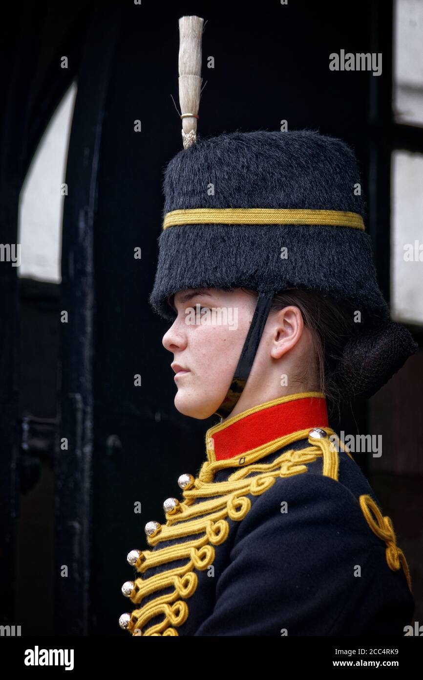 Soldiers of The King's Troop, Royal Horse Artillery (KTRHA Stock Photo ...