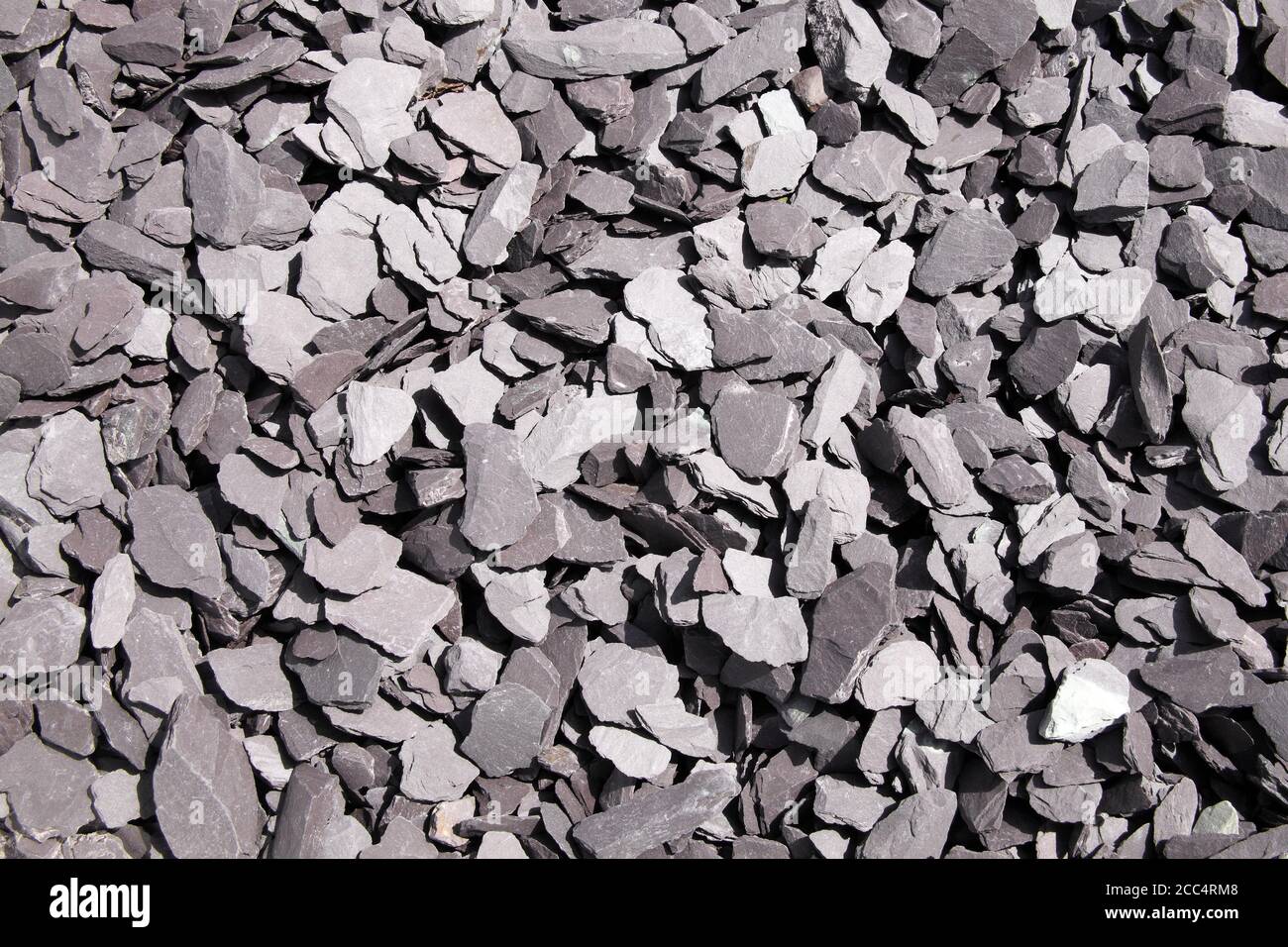 Background of slate stone used for landscaping and pathways in gardens ...