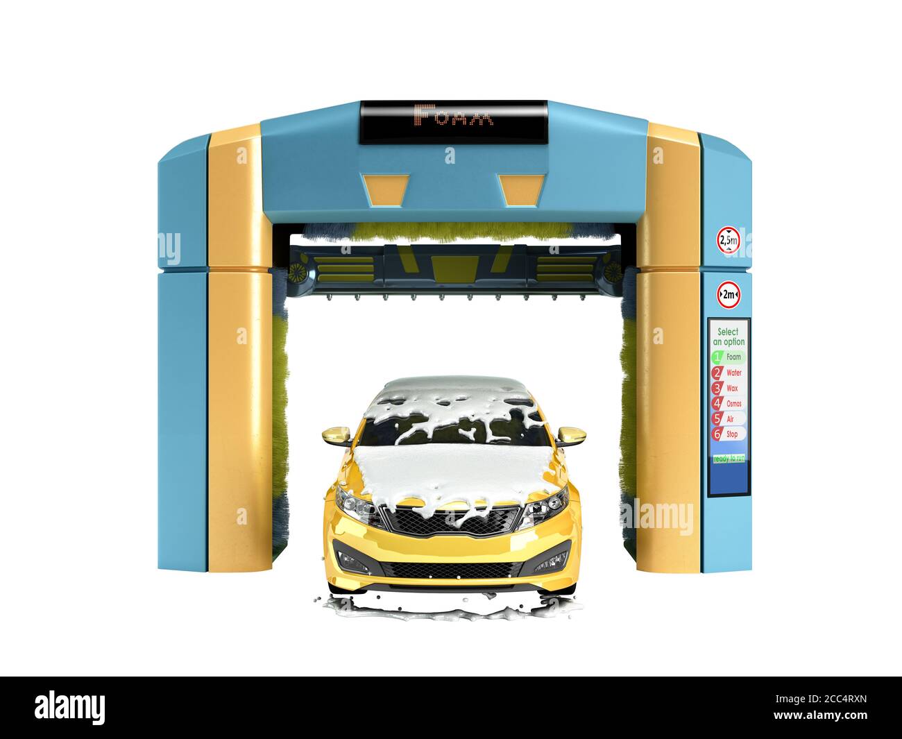 Yellow car wash sign Cut Out Stock Images & Pictures - Alamy