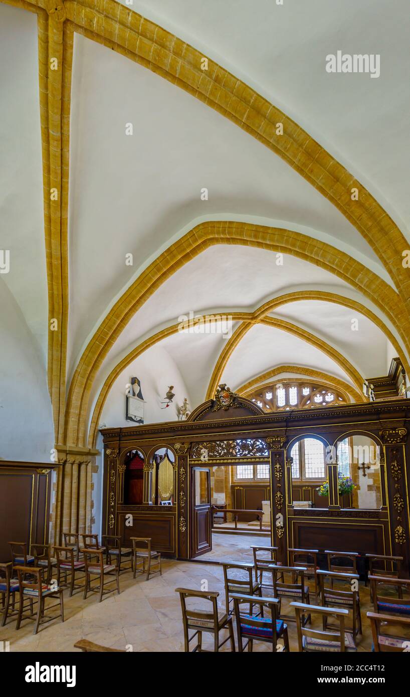 The interior of the Chapel at Forde Abbey, an historic building near ...