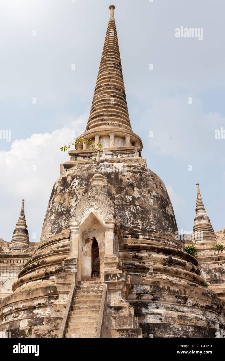 AYUTTHAYA, THAILAND - 2015 February. Thai Stupa building at Wat ...