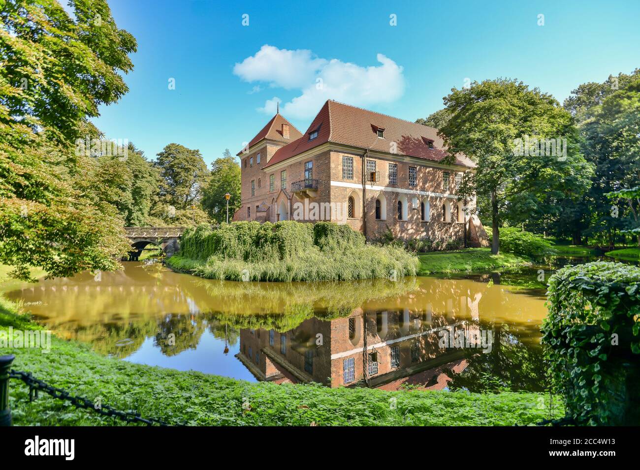 Widawka river seen from above, Poland Stock Photo - Alamy