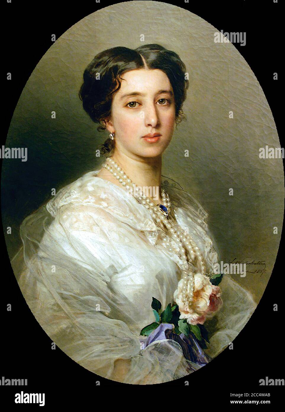 Winterhalter Franz Xavier - Lina Gurieva Gagarina - German School ...