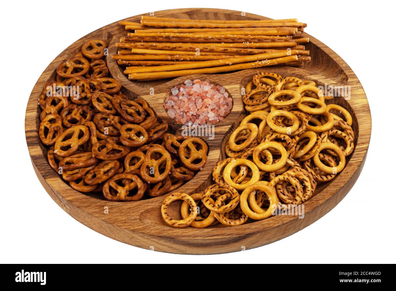 Plate assorted snacks crackers Cut Out Stock Images & Pictures - Alamy