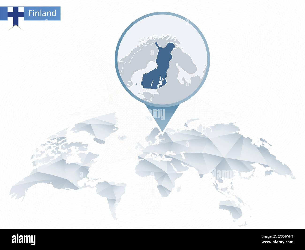 finland on a world map