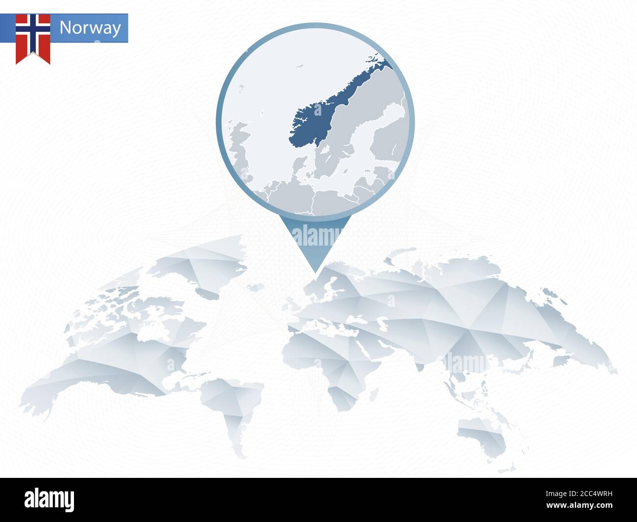 Norway in world map