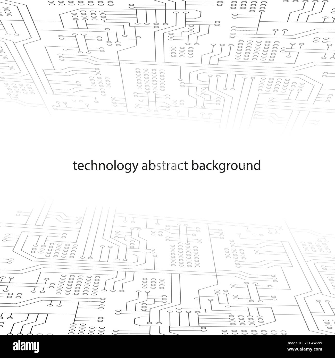 White abstract tech background design with connecting lines and dots ...