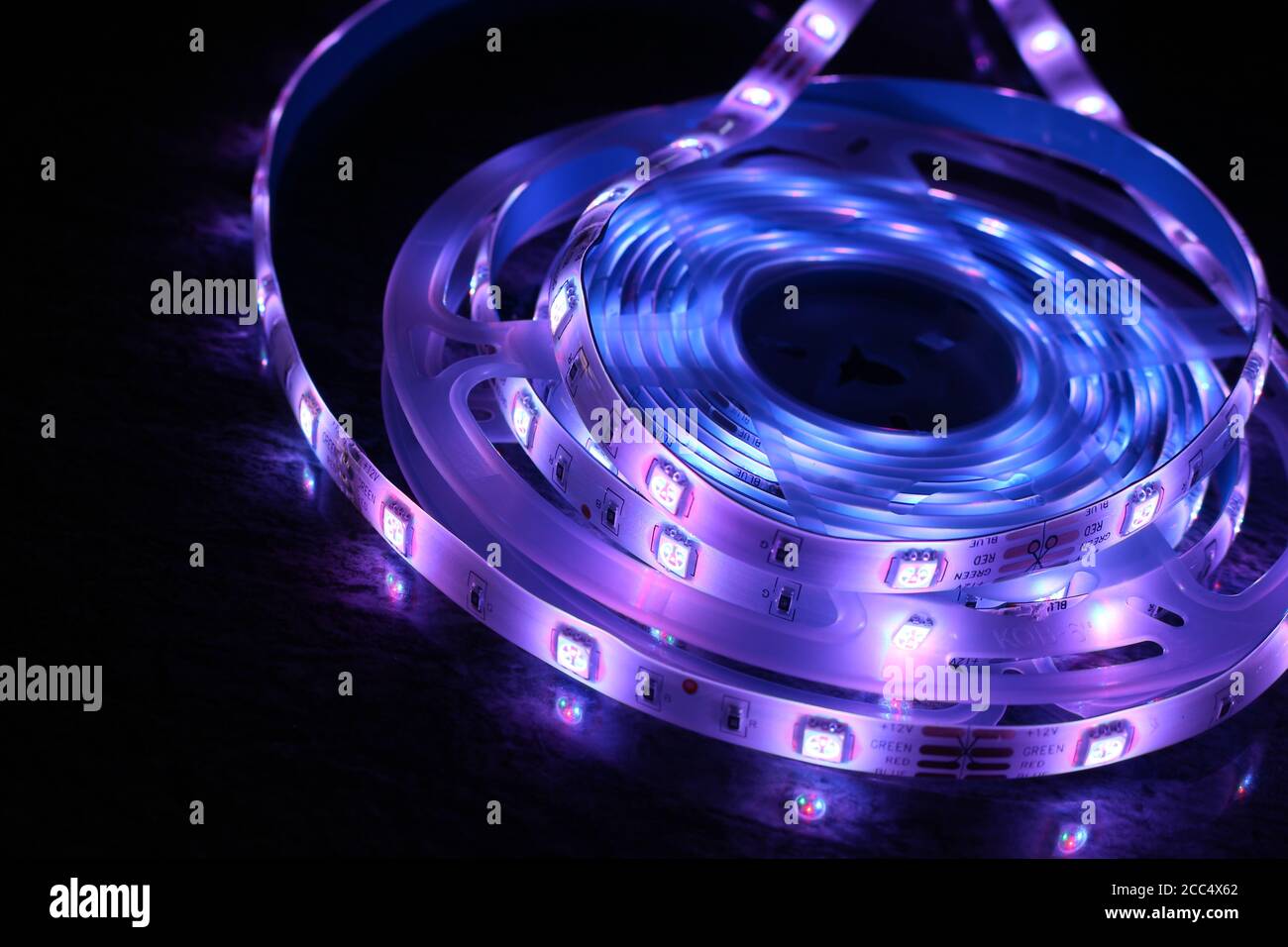 Multicolored LED strip, luminous ribbon for cold light interior ...