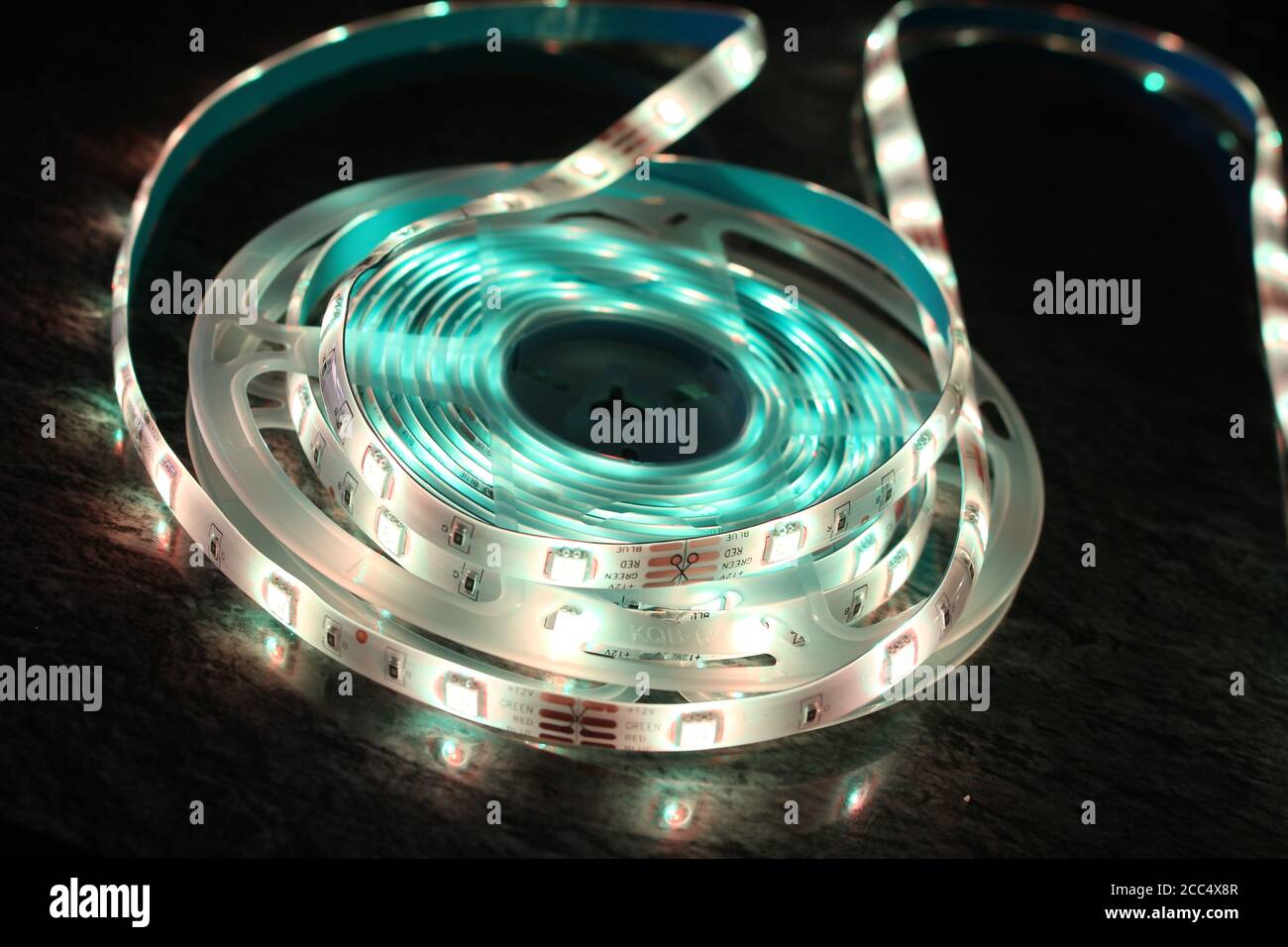 Multicolored LED strip, luminous ribbon for cold light interior ...