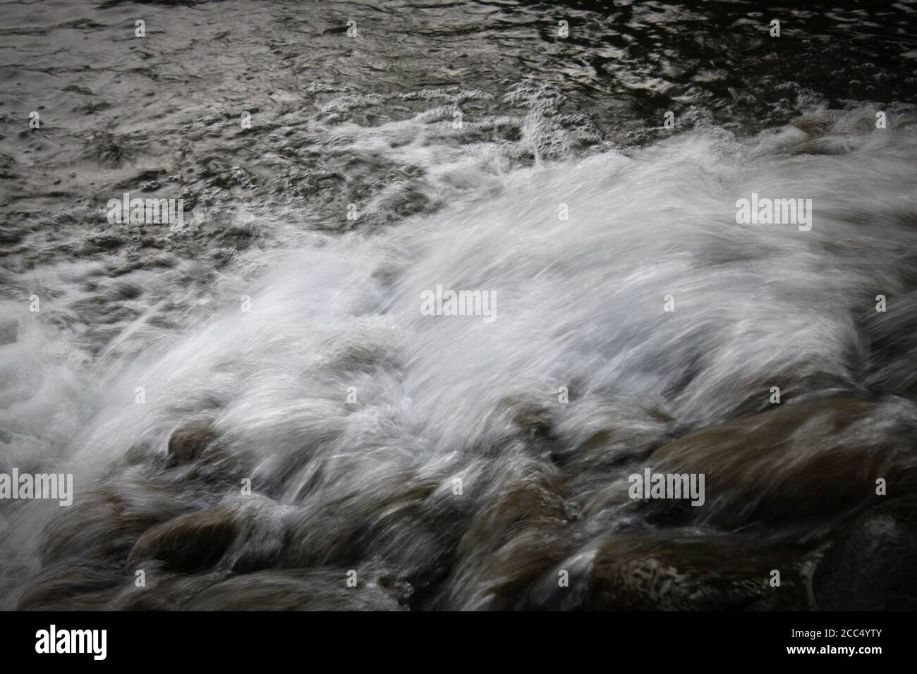 different speeds of water shown simultaneously Stock Photo - Alamy