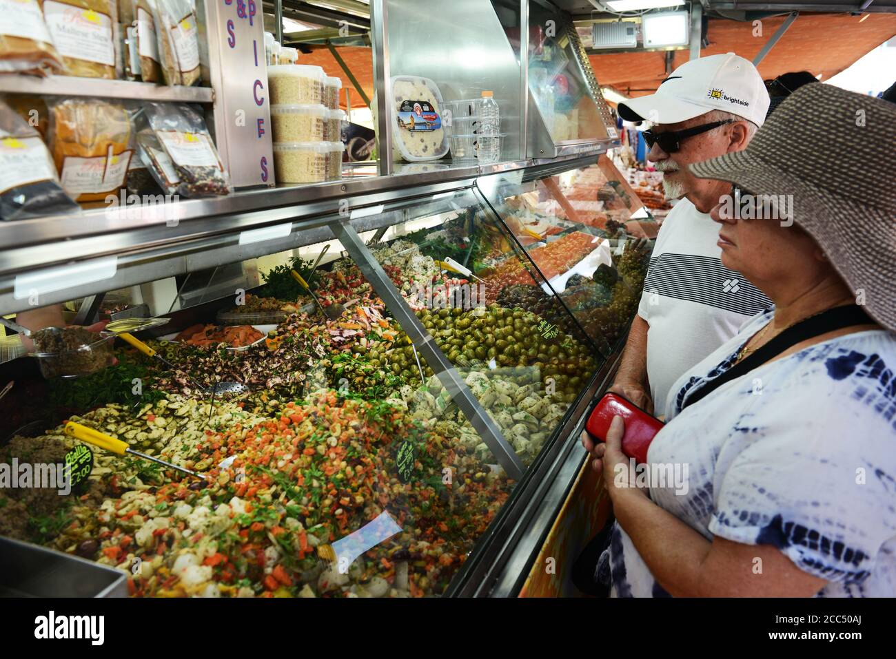 The vibrant Sunday market in Marsaxlokk, Malta Stock Photo - Alamy