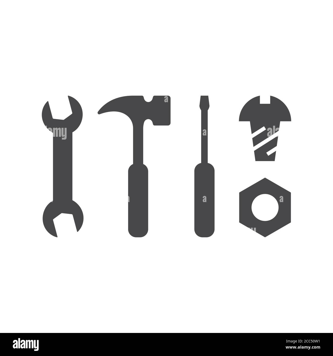 Bolt Nut Icon High Resolution Stock Photography and Images - Alamy