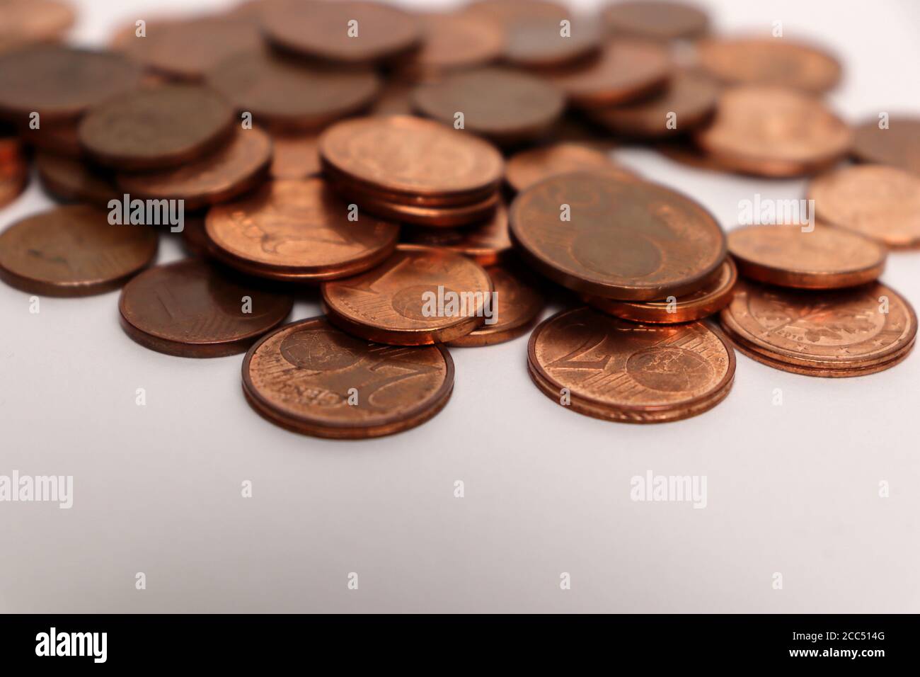 Coins, euro cent Stock Photo - Alamy