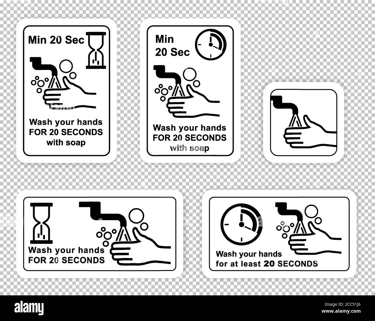 20 seconds hand wash hi-res stock photography and images - Alamy