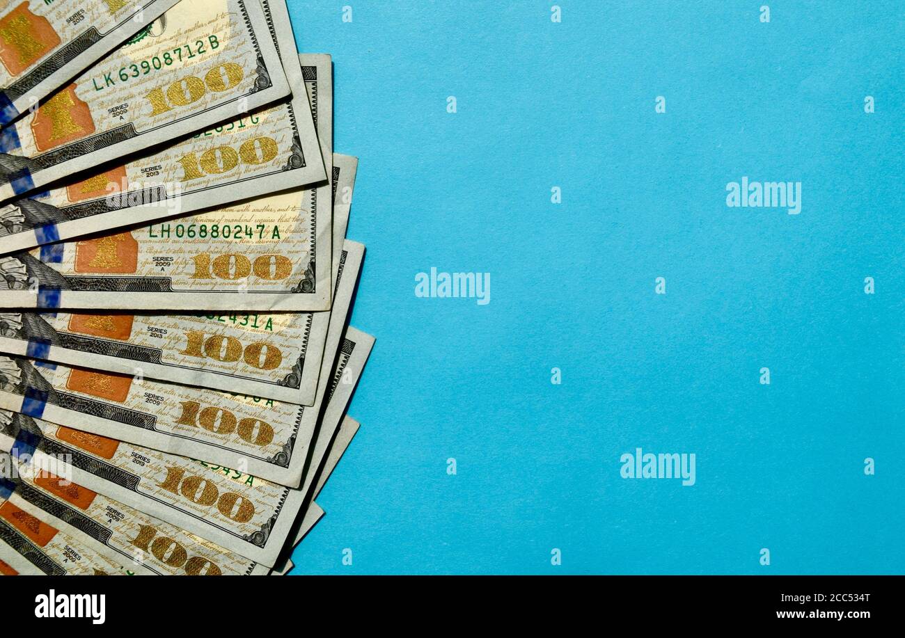 Us dollars national currency, fan of many American dollar banknotes ...