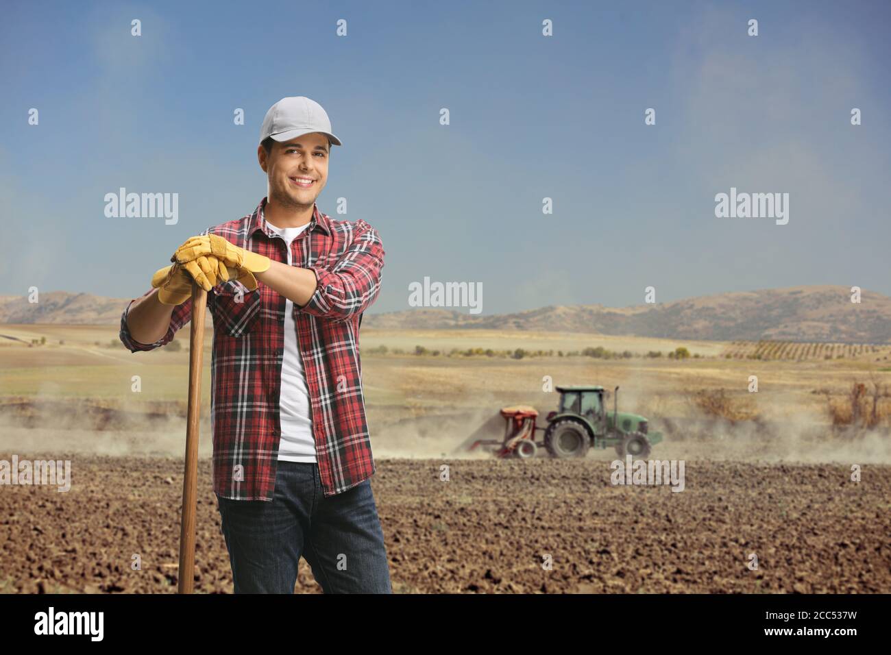 Farmer Posing With Tractor High Resolution Stock Photography and Images ...