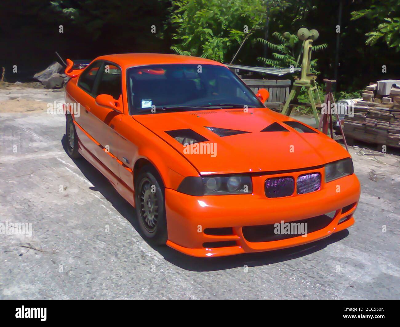 Orange Car Tuning