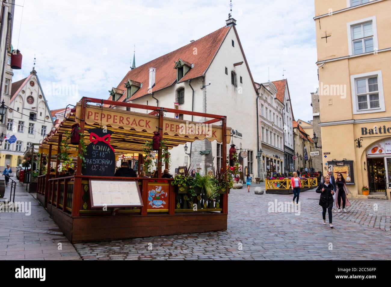 Peppersack, medieval restaurant, Vana Turg, old town, Tallinn, Estonia ...
