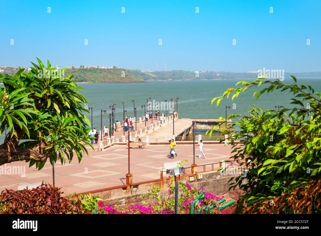 Dona Paula cape is a viewpoint in Panjim city in Goa state of India ...