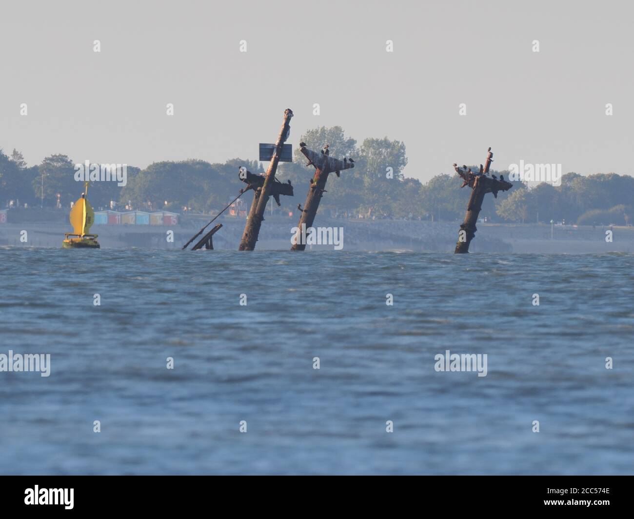 Sheerness, Kent, UK. 18th August, 2020. Photos of the masts of ...