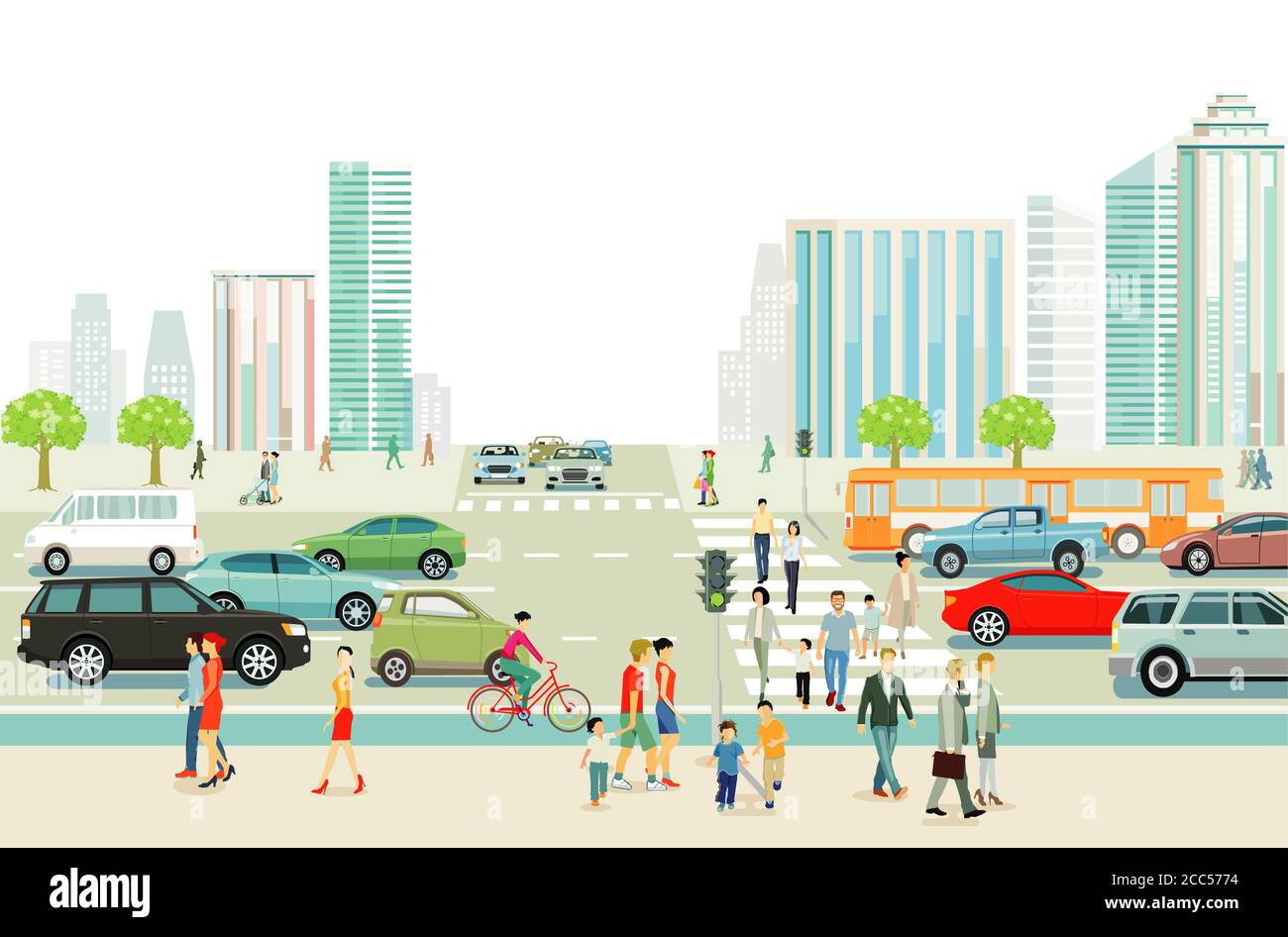 Cityscape high rise residential Stock Vector Images - Alamy