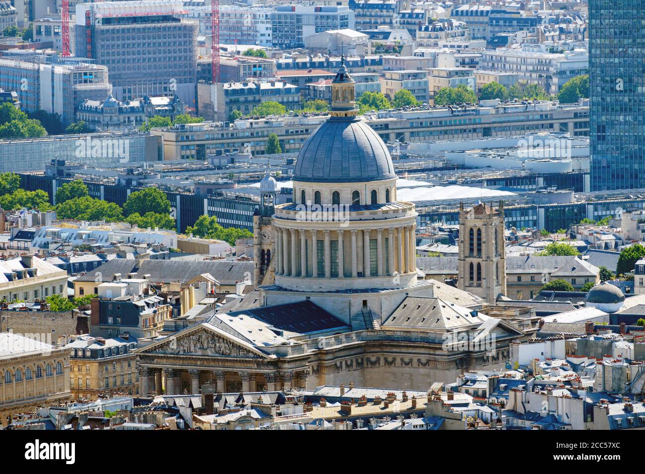 Aerial view of the Pantheon in Paris, France Stock Photo - Alamy