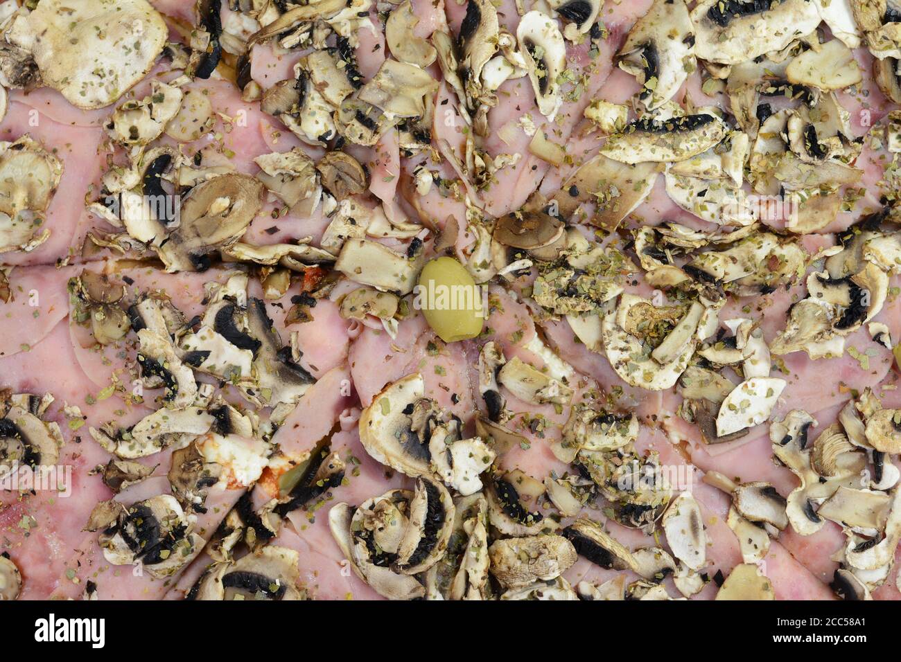 Pizza texture from the top Stock Photo - Alamy