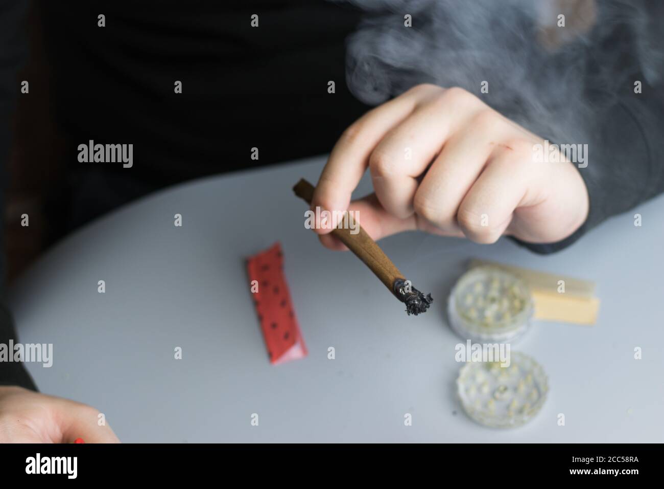 Man smoking weed hi-res stock photography and images - Alamy