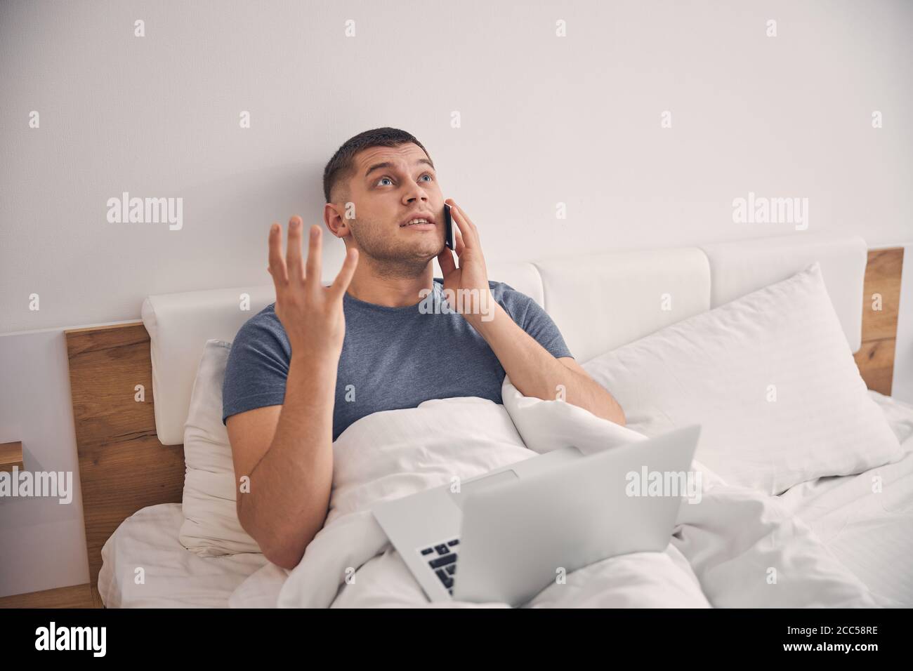 Anxious speaking hi-res stock photography and images - Alamy