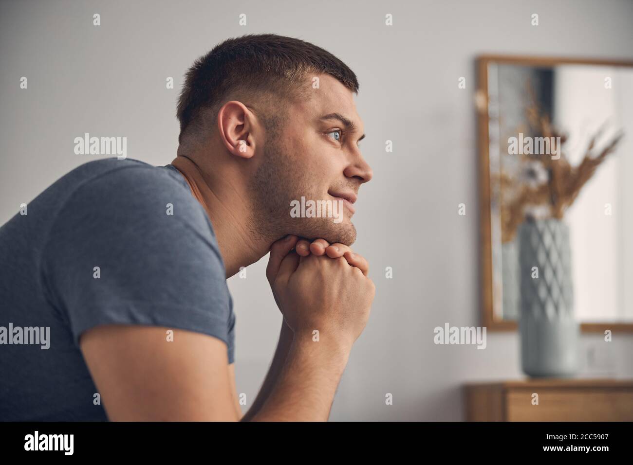 Cropped photo handsome young hi-res stock photography and images - Alamy