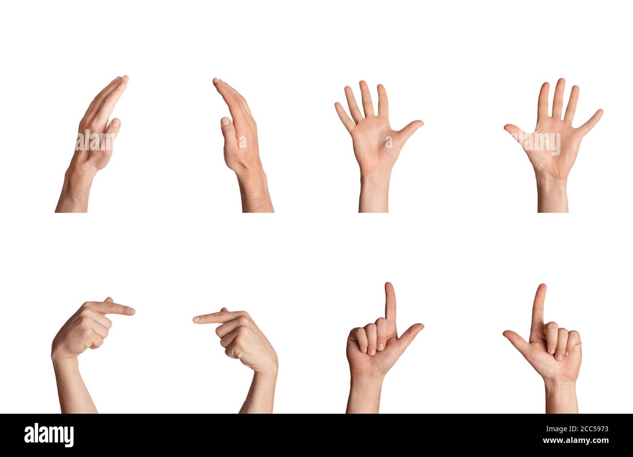 Hands showing sign language alphabet hi-res stock photography and ...