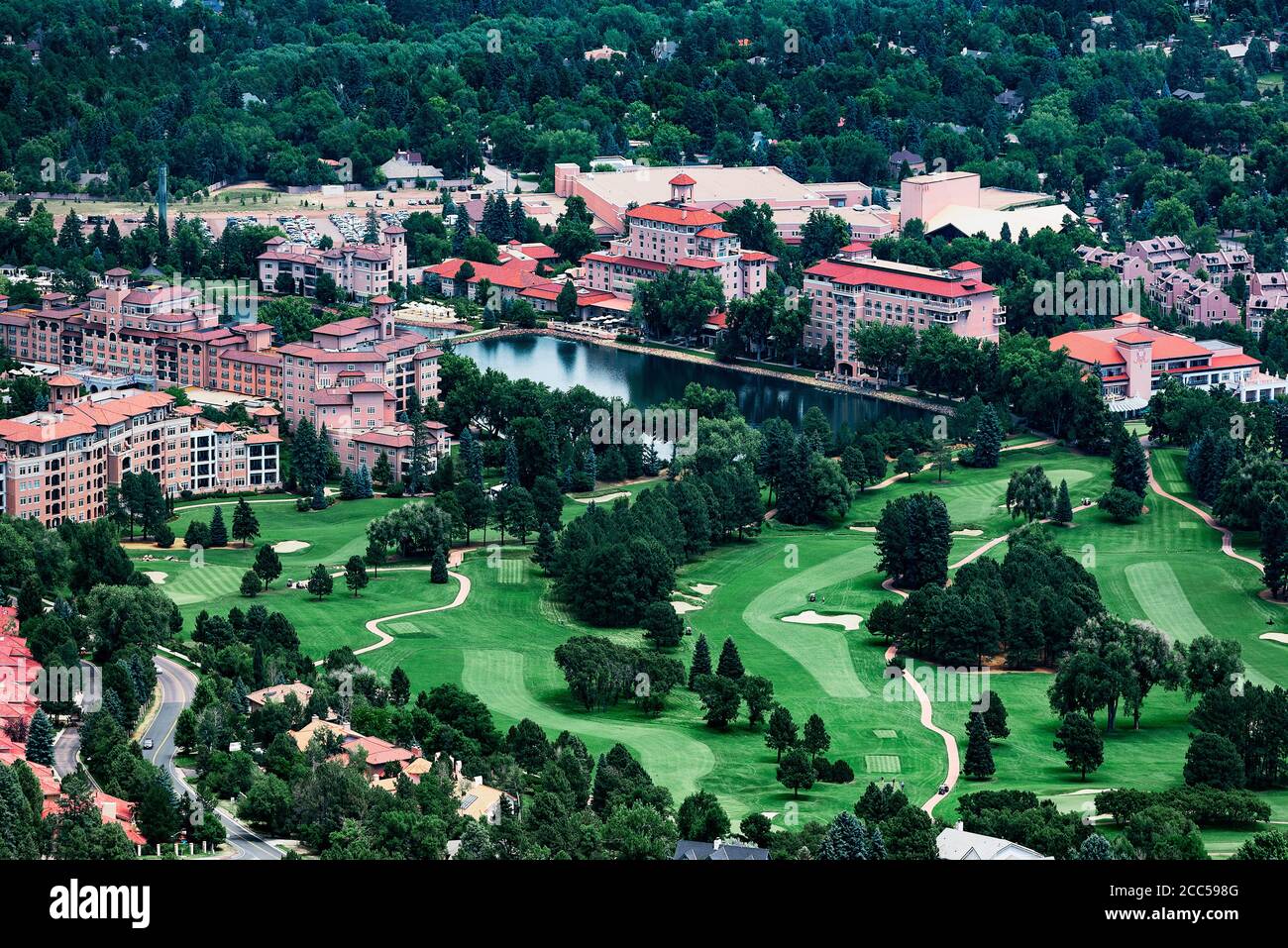 The Broadmoor Resort Hotel, Colorado Springs, Colorado Stock Photo - Alamy