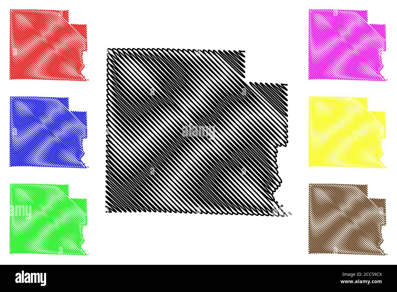 Flora illinois map hi-res stock photography and images - Alamy