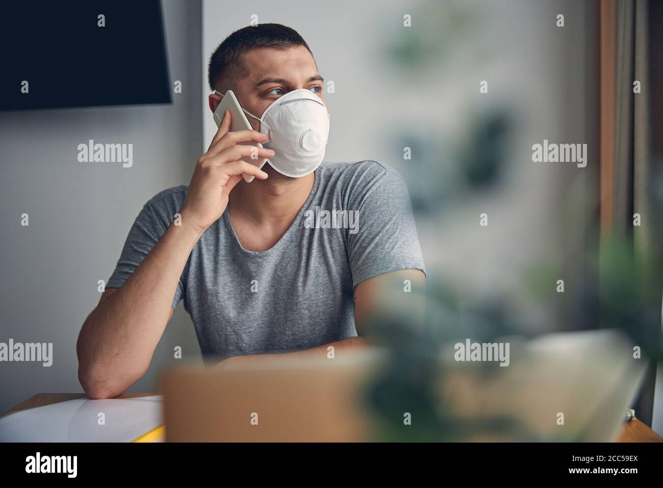 Handsome young man in medical hi-res stock photography and images - Alamy