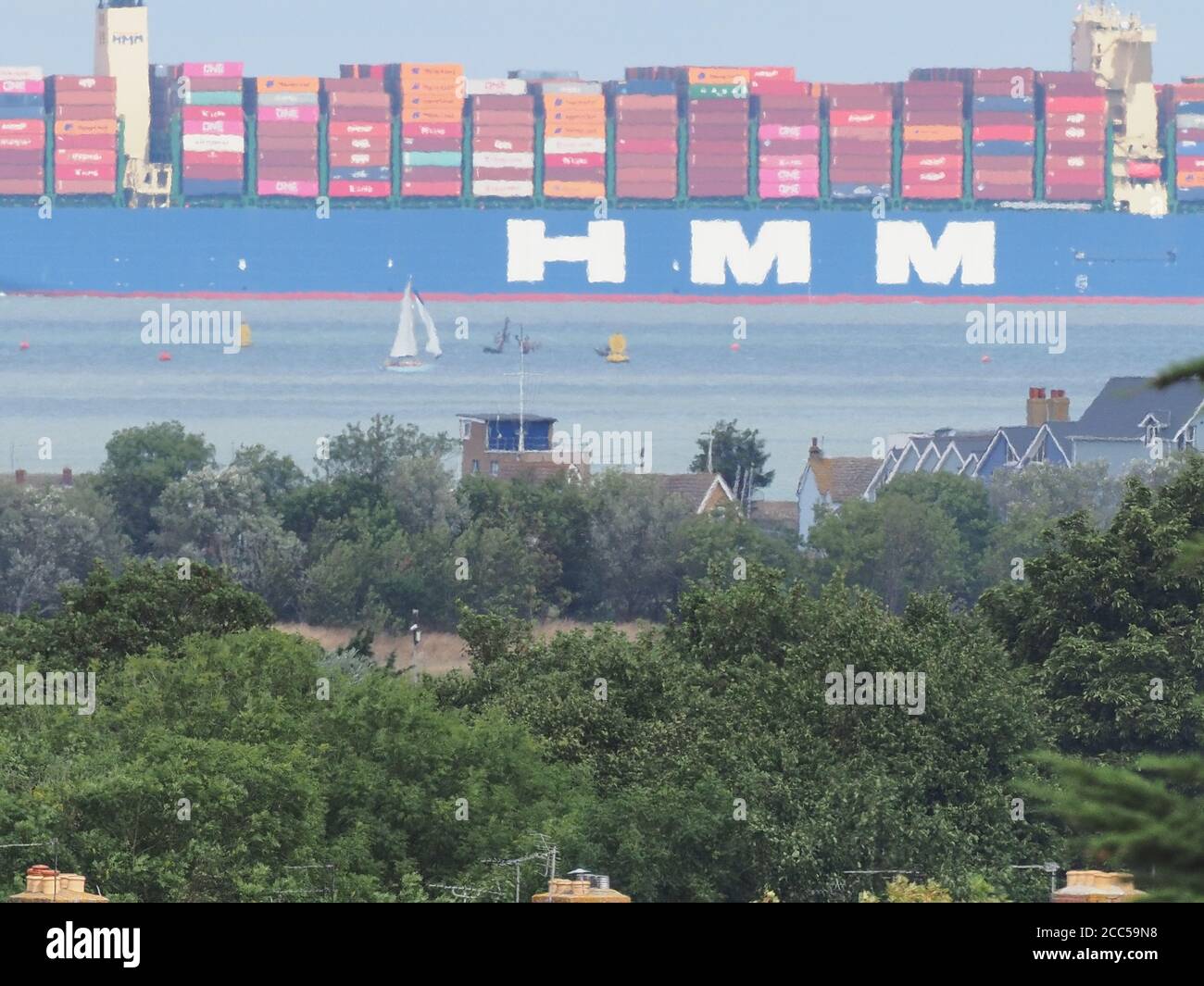 Worlds largest containership hi-res stock photography and images - Alamy