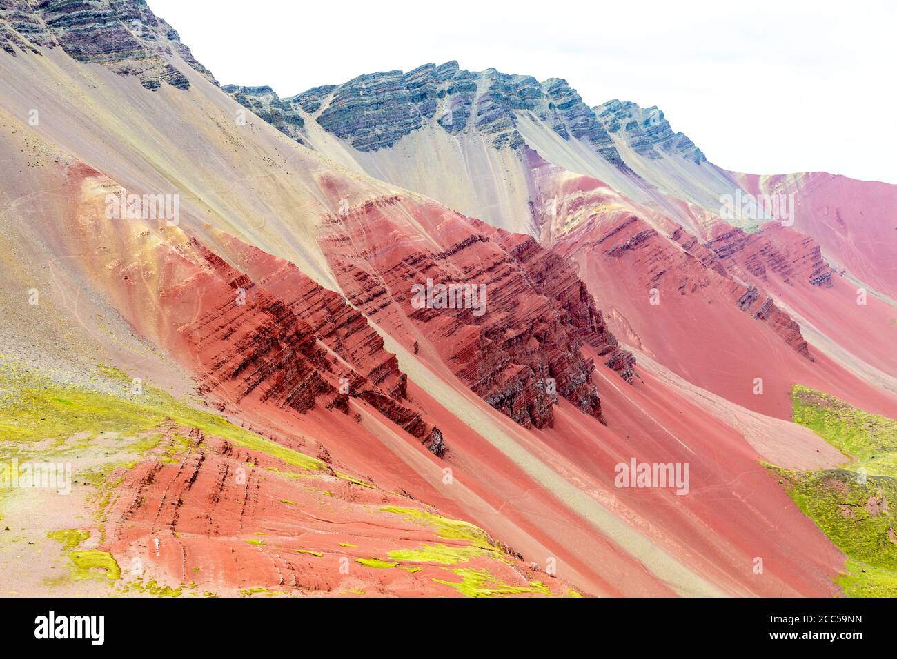 Red Valley mountains in the Andes, Ausangate, Peru Stock Photo - Alamy