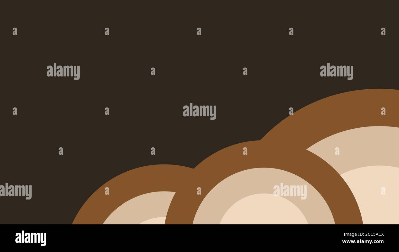 vector illustration of a brown abstract background with circles Stock ...