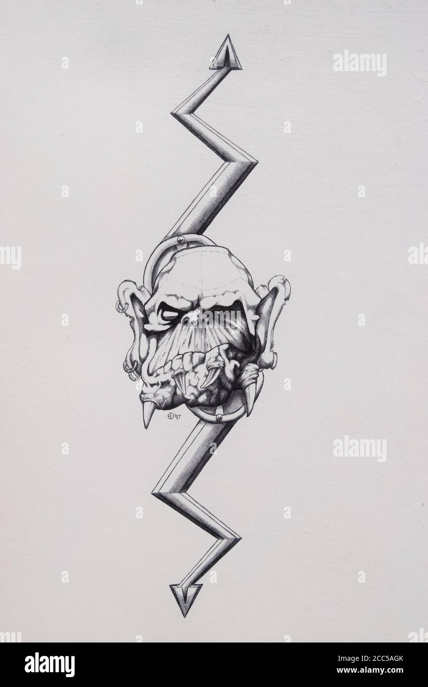 Black and white orc head hi-res stock photography and images - Alamy