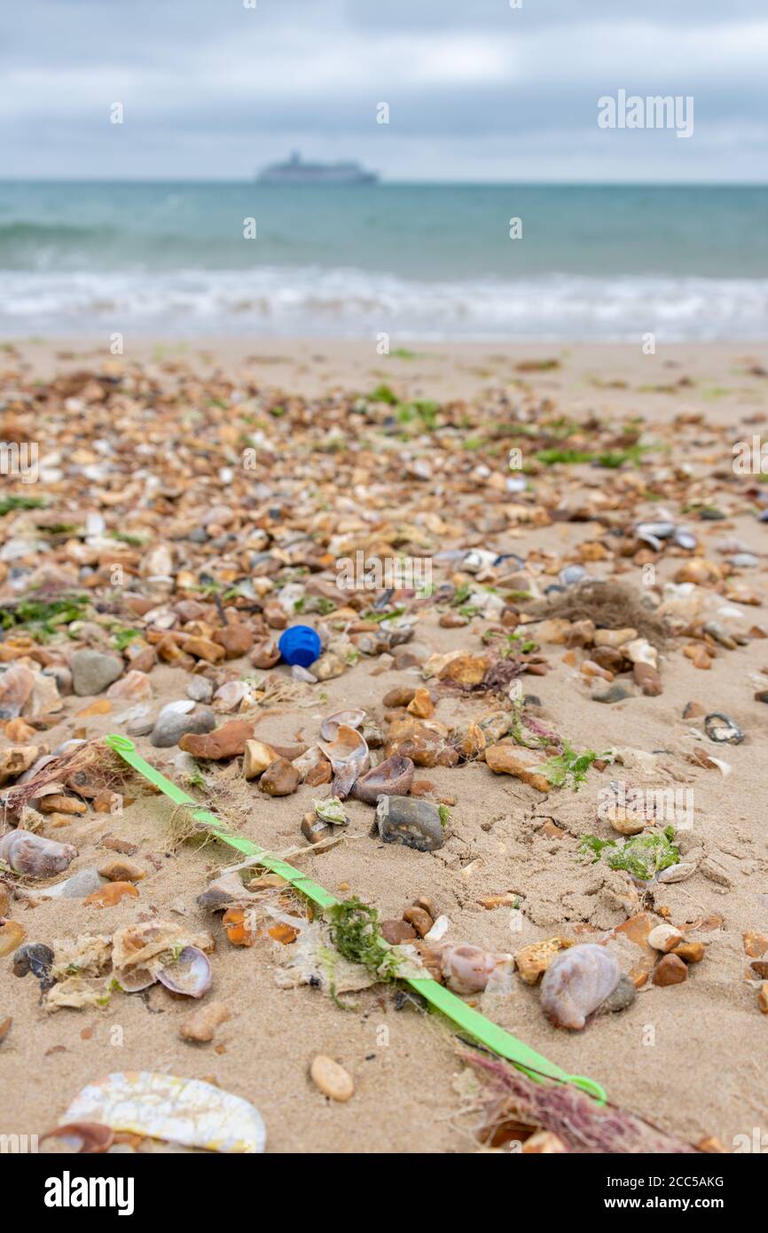 Plastic Pollution: Bournemouth, UK Stock Photo - Alamy