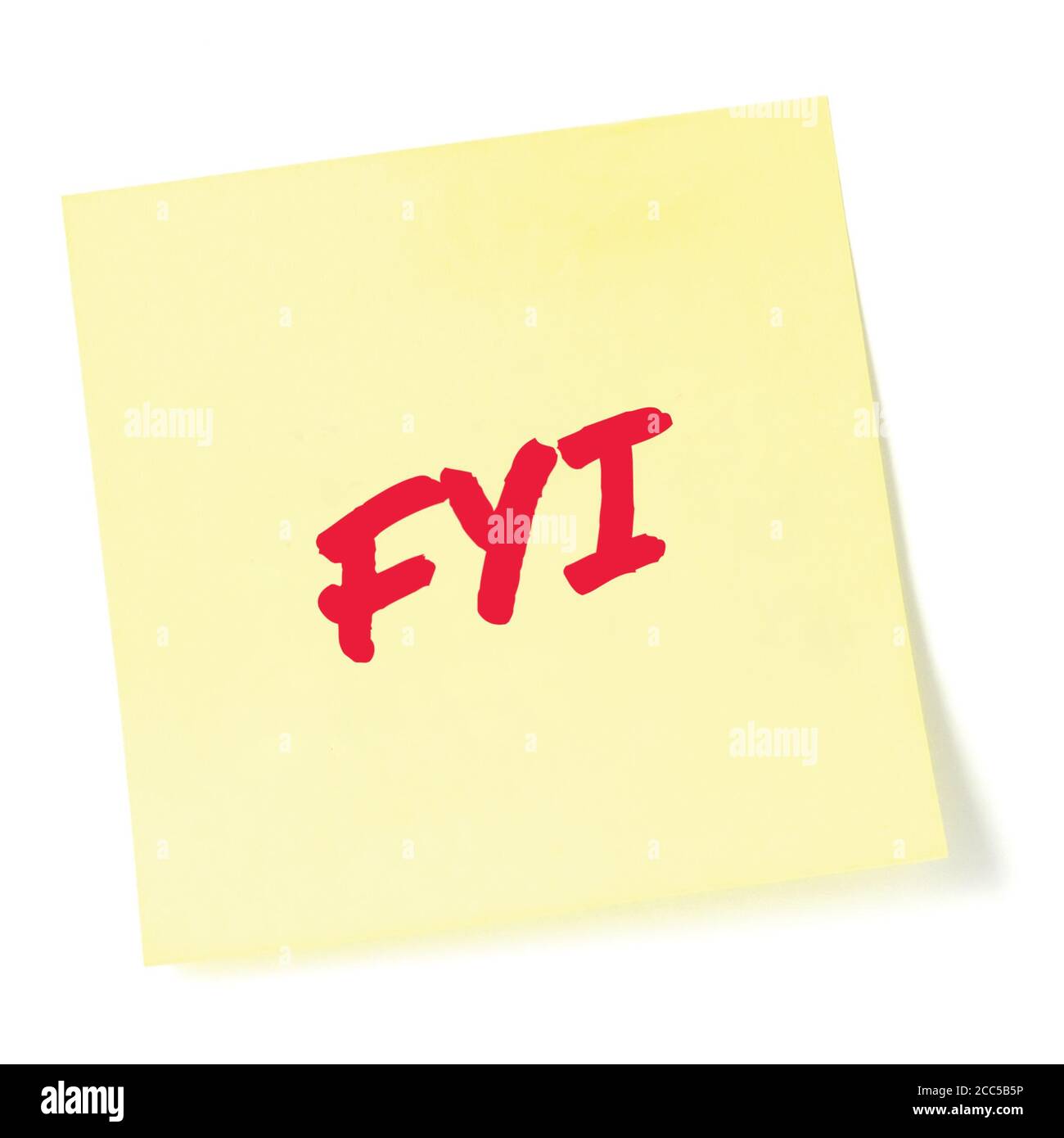 Fyi note hi-res stock photography and images - Alamy