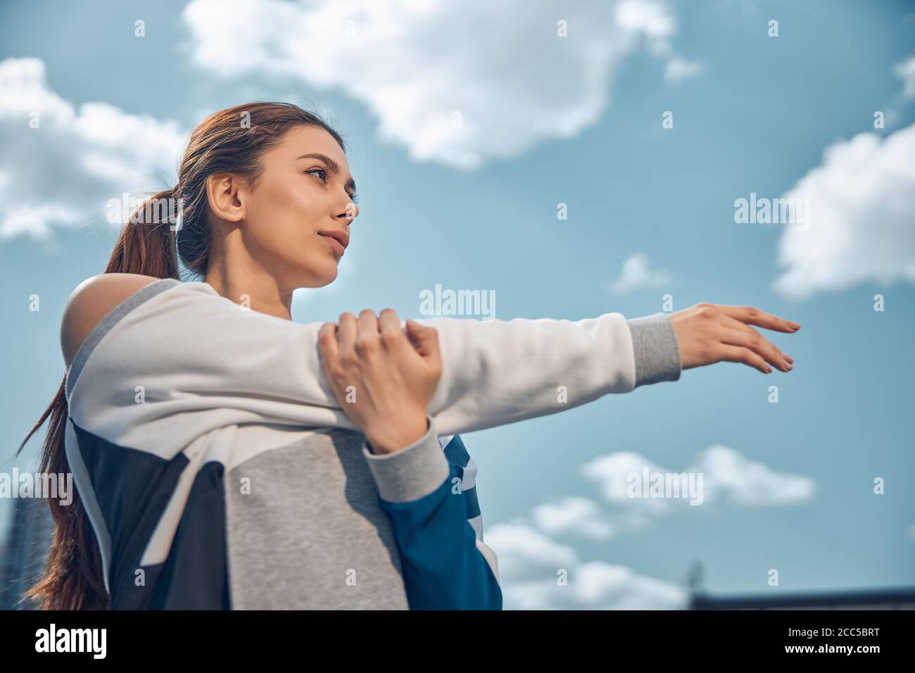 Shoulder stretch hi-res stock photography and images - Alamy