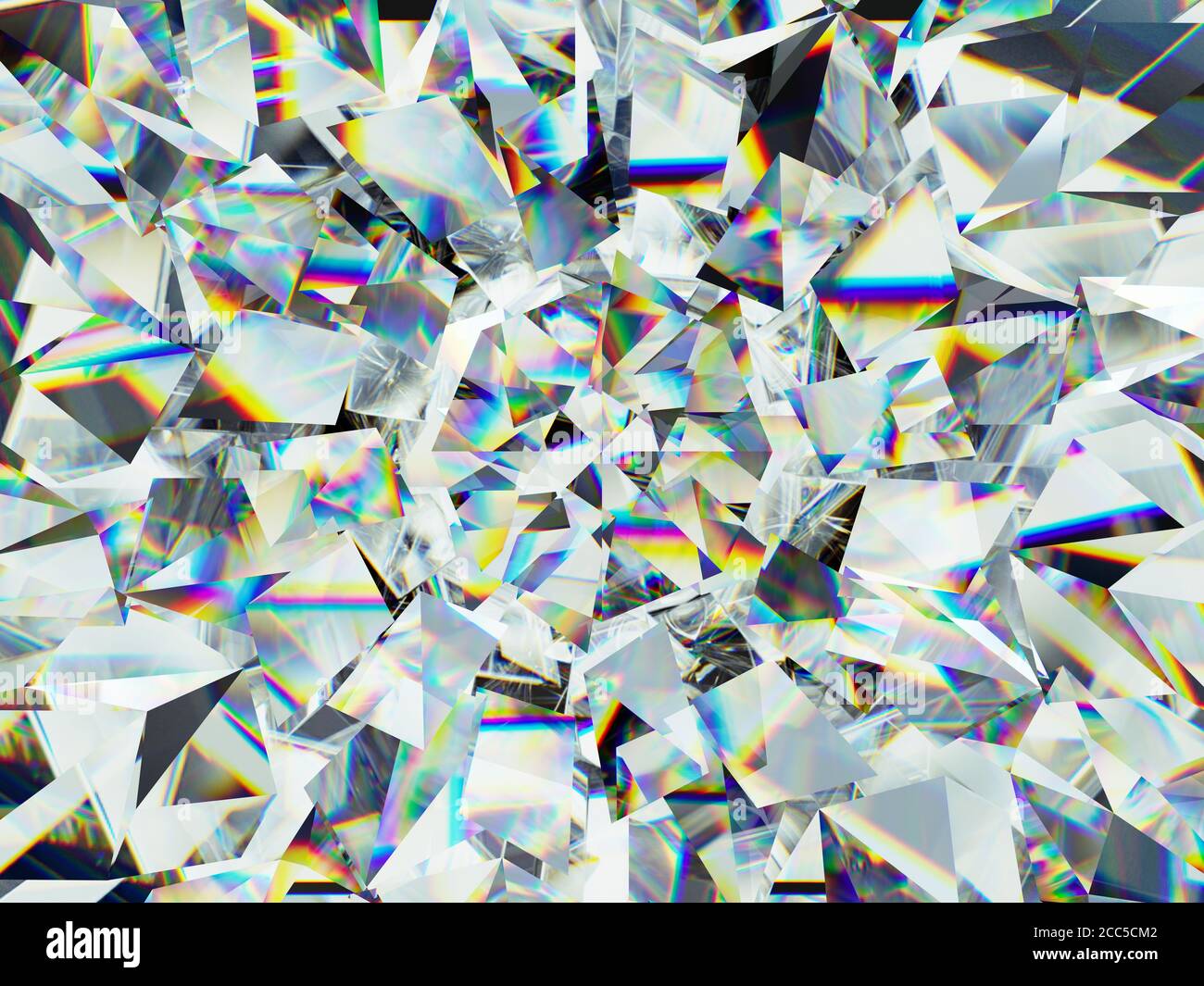 diamond structure star shape and kaleidoscope background. top view of ...