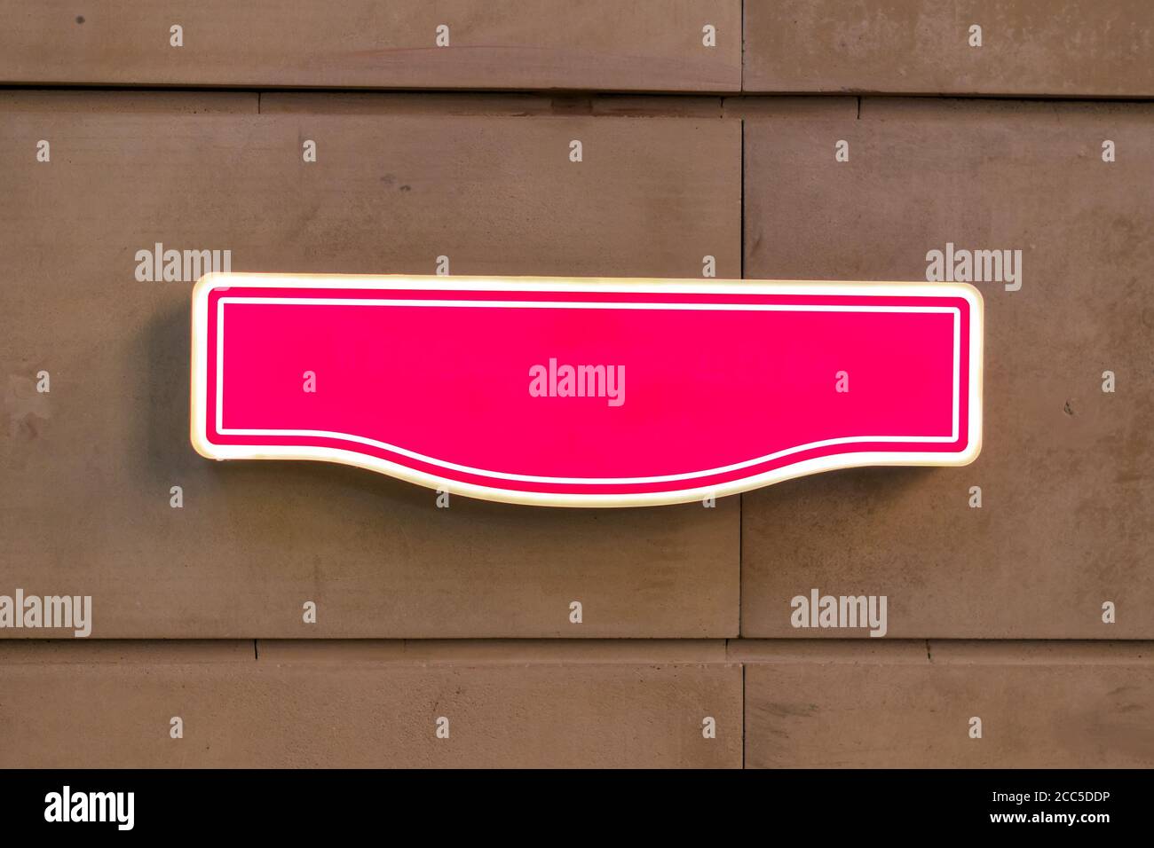 Large illuminated sign hanging hi-res stock photography and images - Alamy