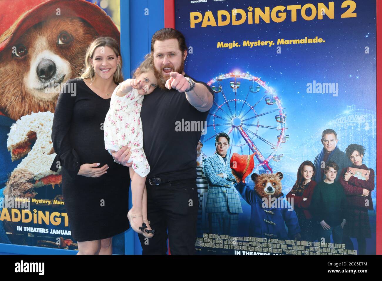 LOS ANGELES - JAN 6: AJ Buckley, family at the Paddington 2 US Premiere ...