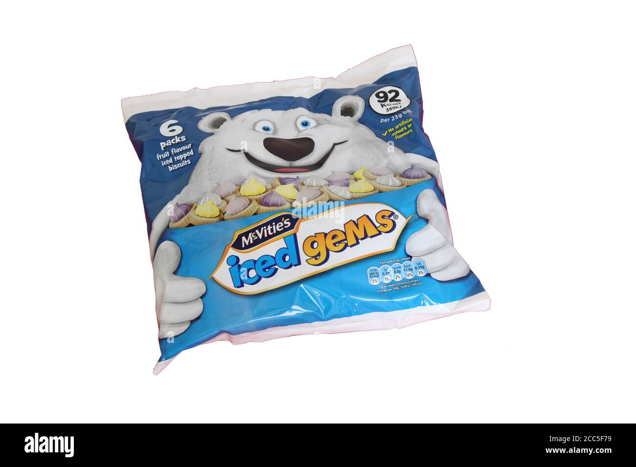 McVitie's Iced Gems, Multipack 6 bags, Fruit flavour iced topped ...