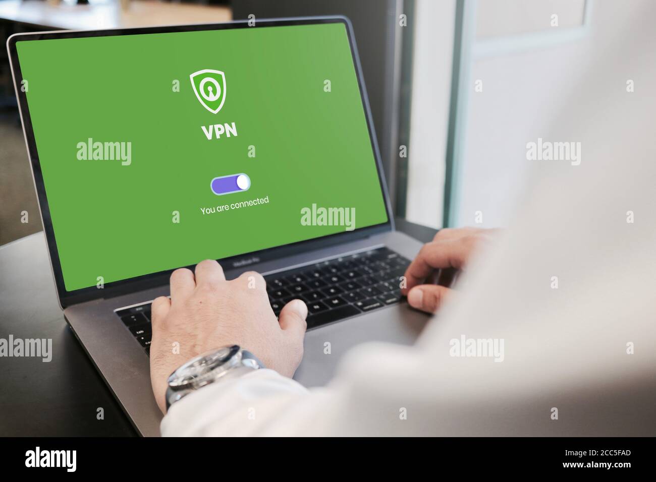 VPN for privacy and security Stock Photo - Alamy