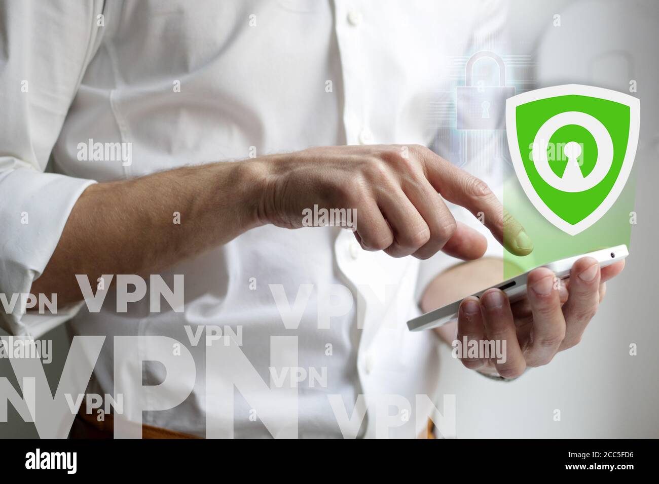 VPN for privacy and security Stock Photo - Alamy