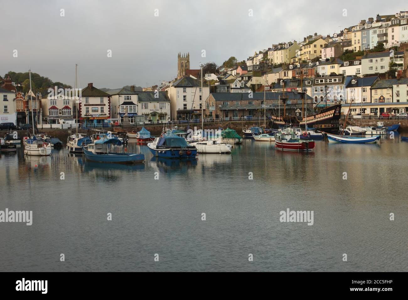 Brixham devon harbour fishing boats boats hi-res stock photography and ...