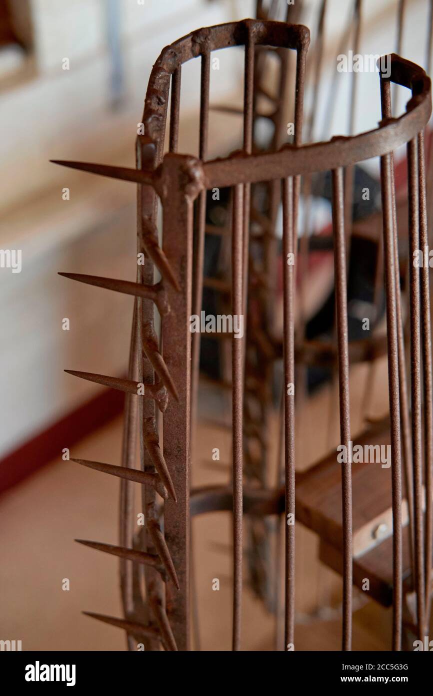 Antique hand tongs for manual oyster harvesting. Chesapeake Bay ...